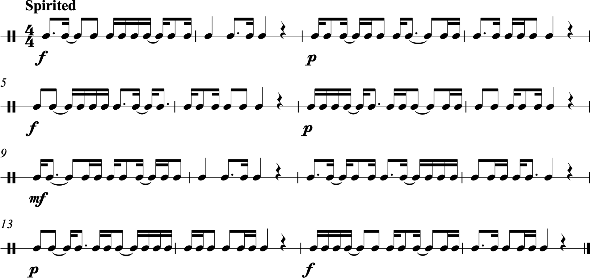Chapter 8: Simple Meter—syncopation – The Rhythm and Meter Compendium